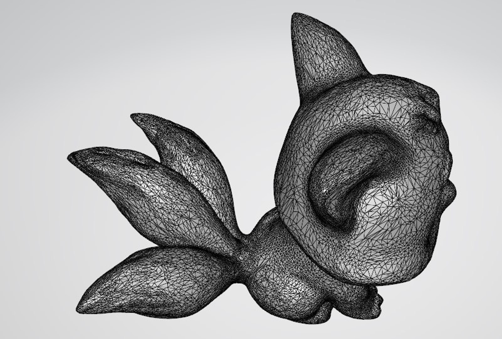 3D Three-tailed Fox Kitsune - TurboSquid 1426633