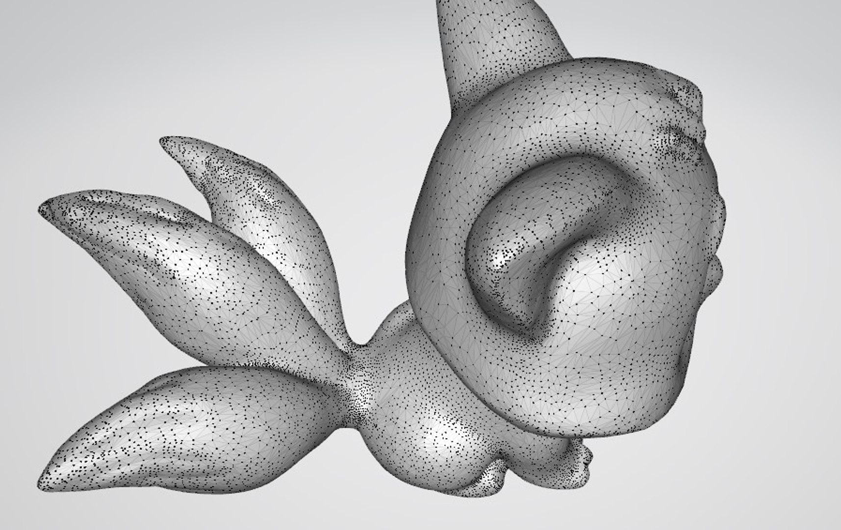 3D Three-tailed Fox Kitsune - TurboSquid 1426633