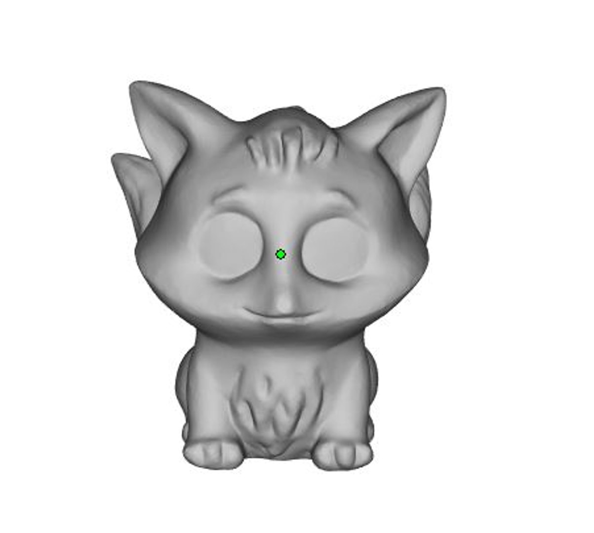 3D Three-tailed Fox Kitsune - TurboSquid 1426633