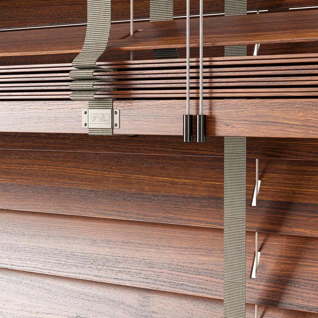 3D Wooden Blinds Set 10 model - TurboSquid 2074029