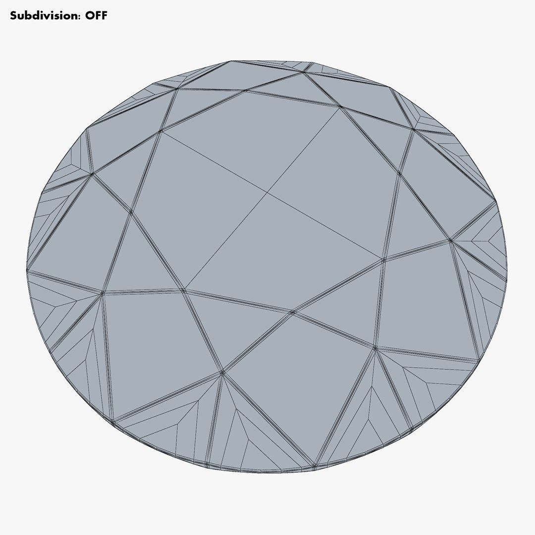 3D Round Brilliant Cut Diamond V 1 - TurboSquid 1998310