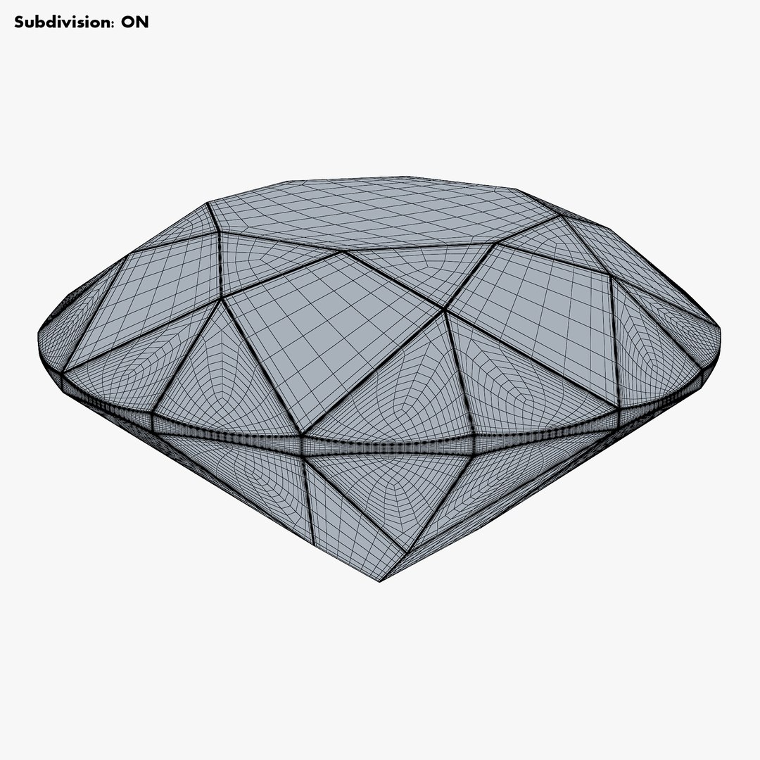 3D Round Brilliant Cut Diamond V 1 - TurboSquid 1998310