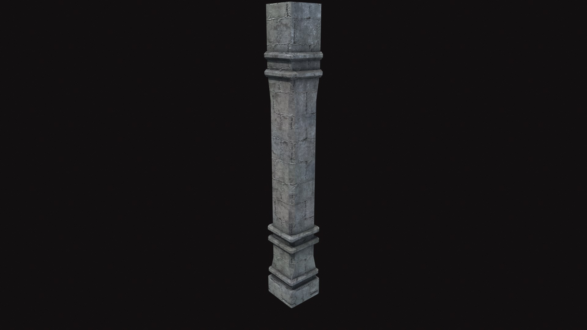 3D Medieval Stone Pillar 01 Model - TurboSquid 2322053