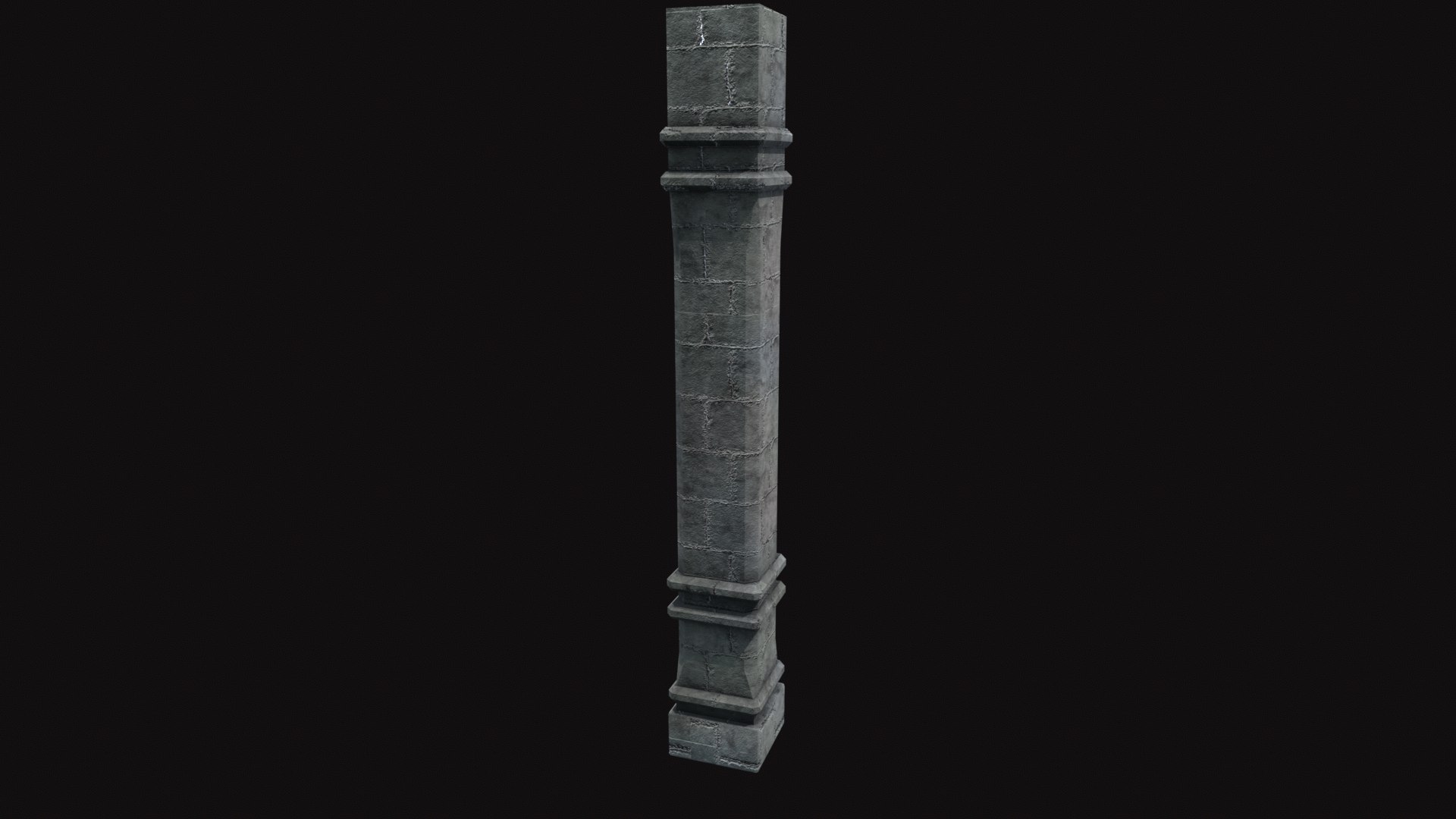 3D Medieval Stone Pillar 01 Model - TurboSquid 2322053