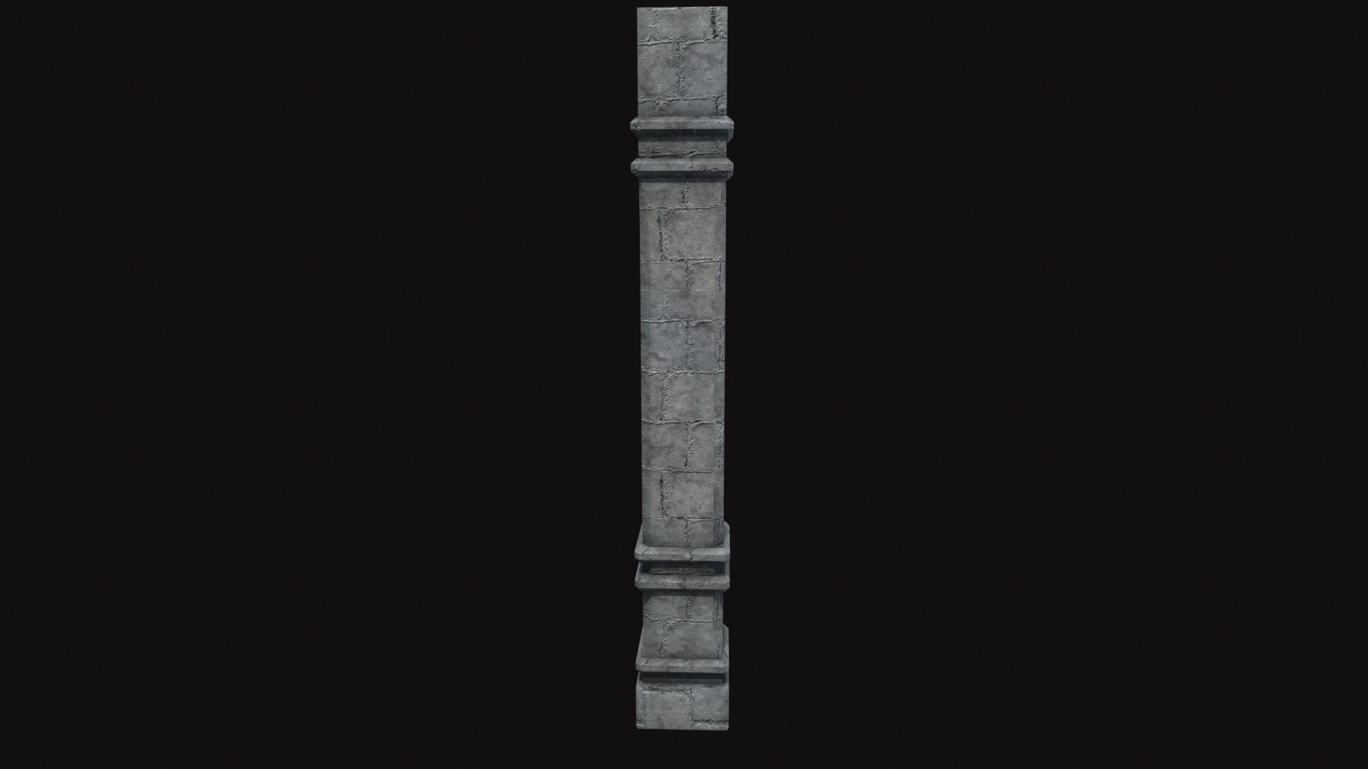 3D Medieval Stone Pillar 01 Model - TurboSquid 2322053