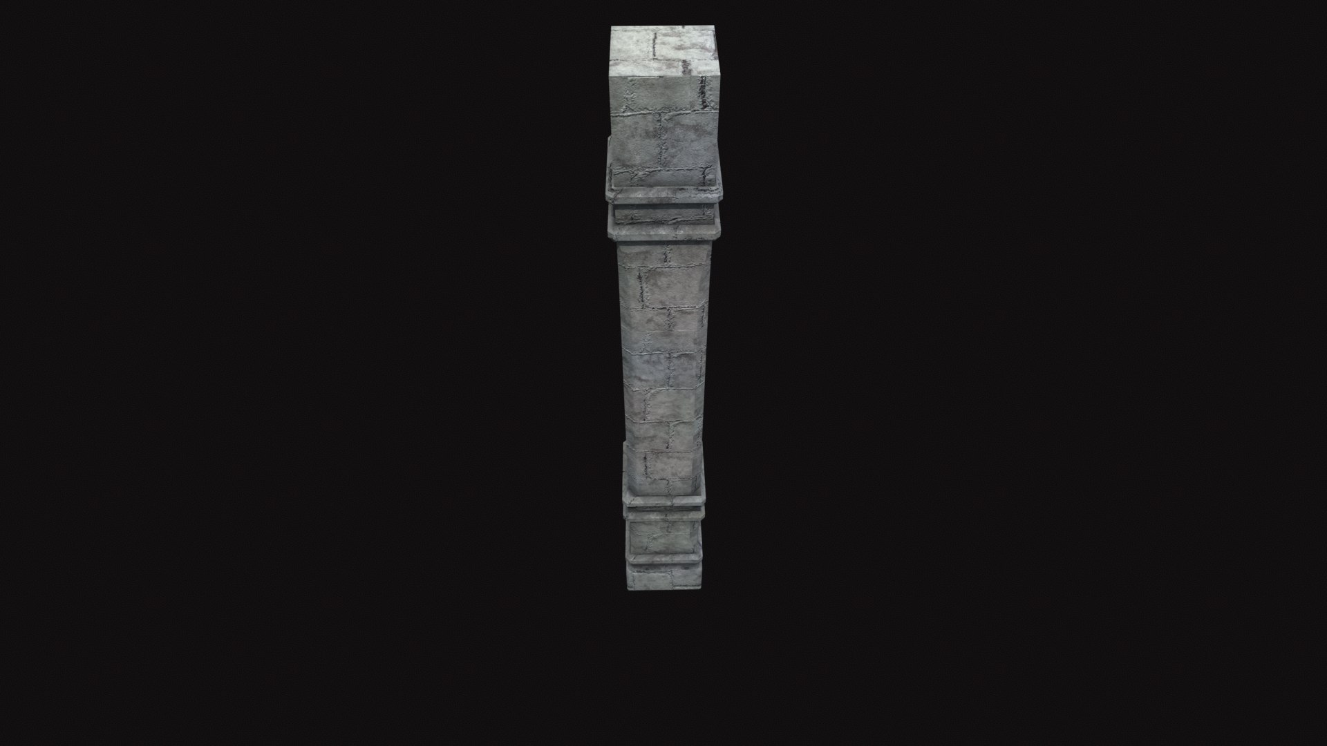 3D Medieval Stone Pillar 01 Model - TurboSquid 2322053