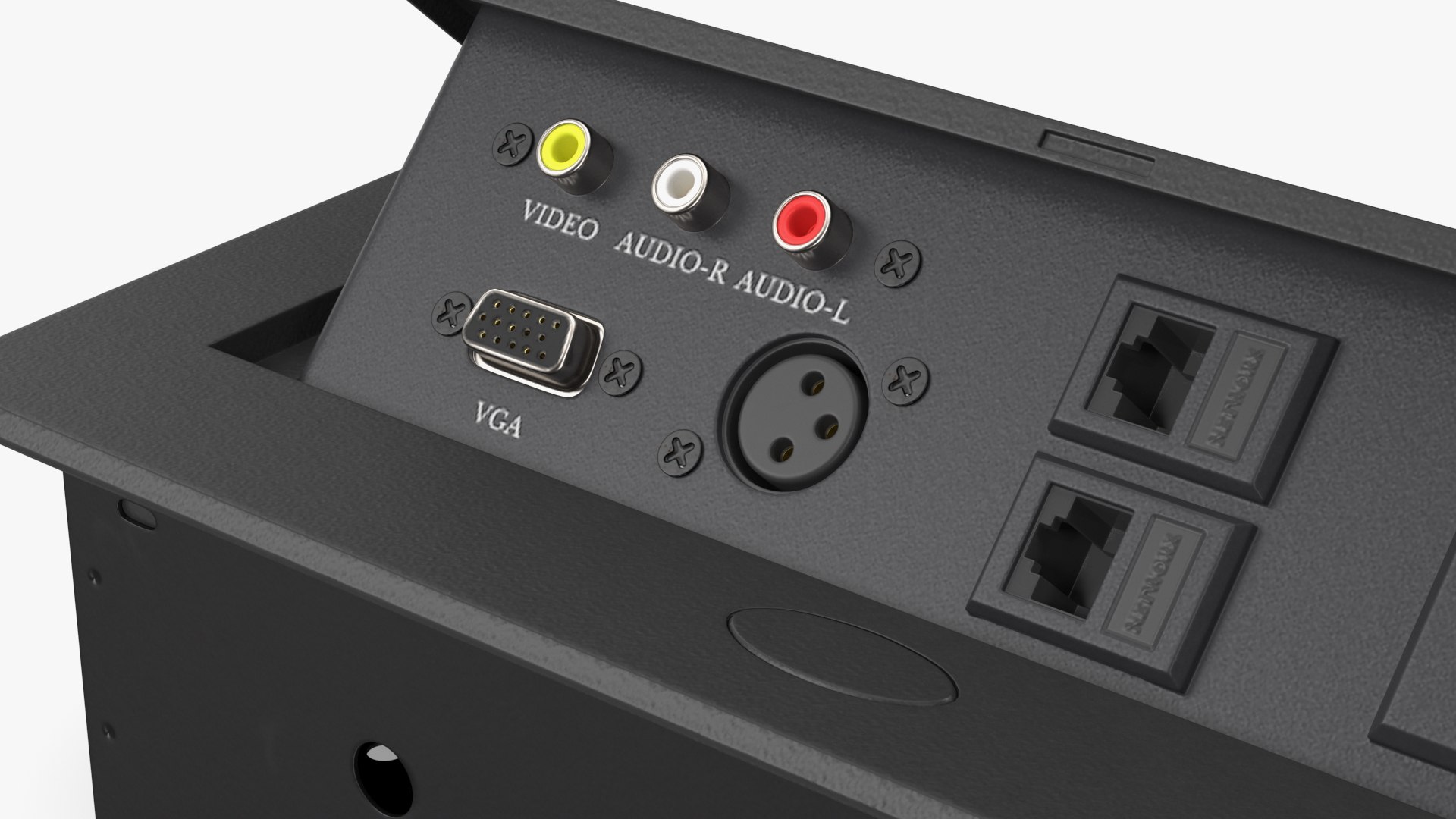 Office Furniture Tabletop Switch Socket Black model - TurboSquid 1919539