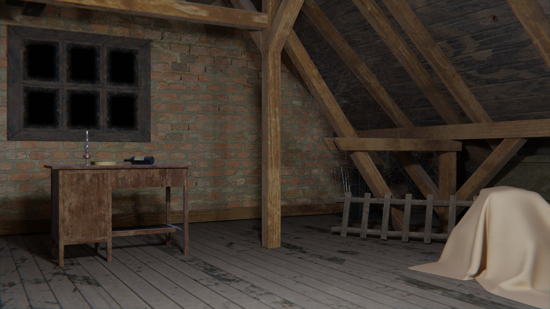 Attic 3D - TurboSquid 2014551