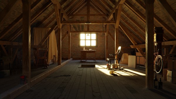 3D Attic Models | TurboSquid