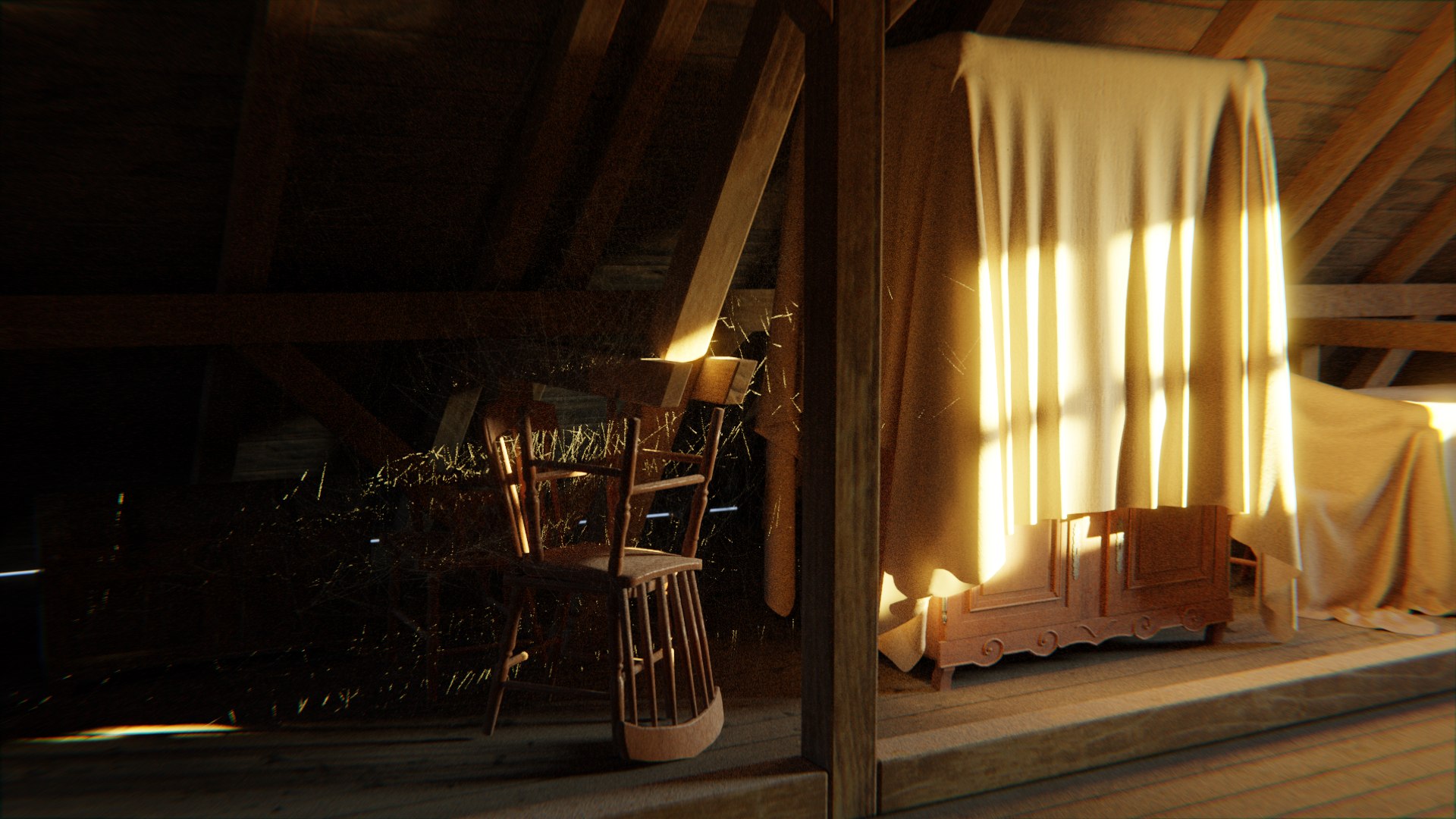 Attic 3D - TurboSquid 2014551