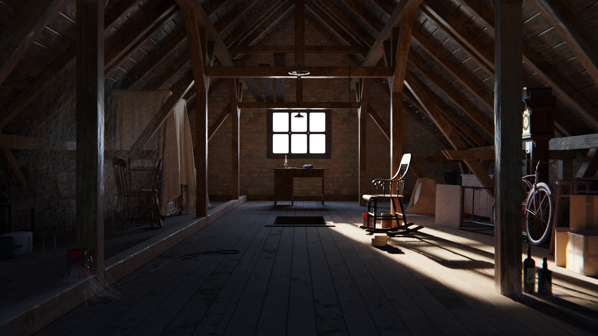 Attic 3D - TurboSquid 2014551