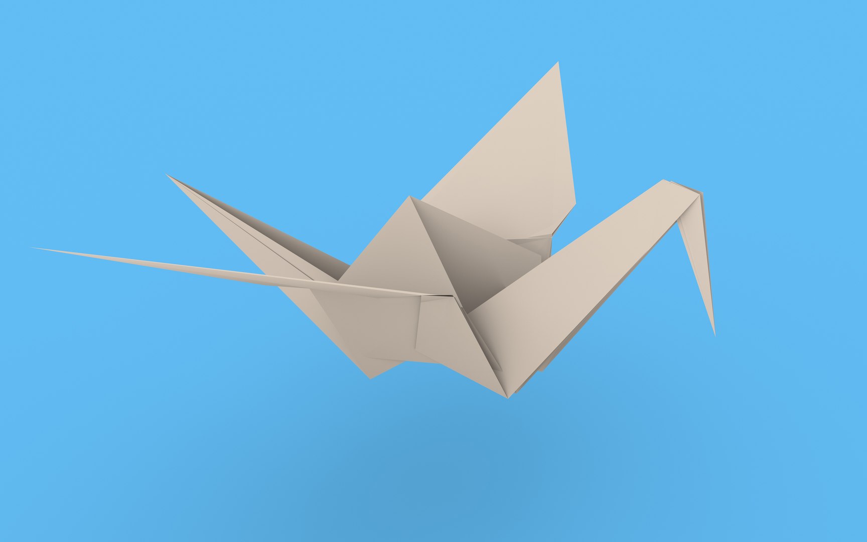 Origami Paper Crane Animated Model - TurboSquid 1994526