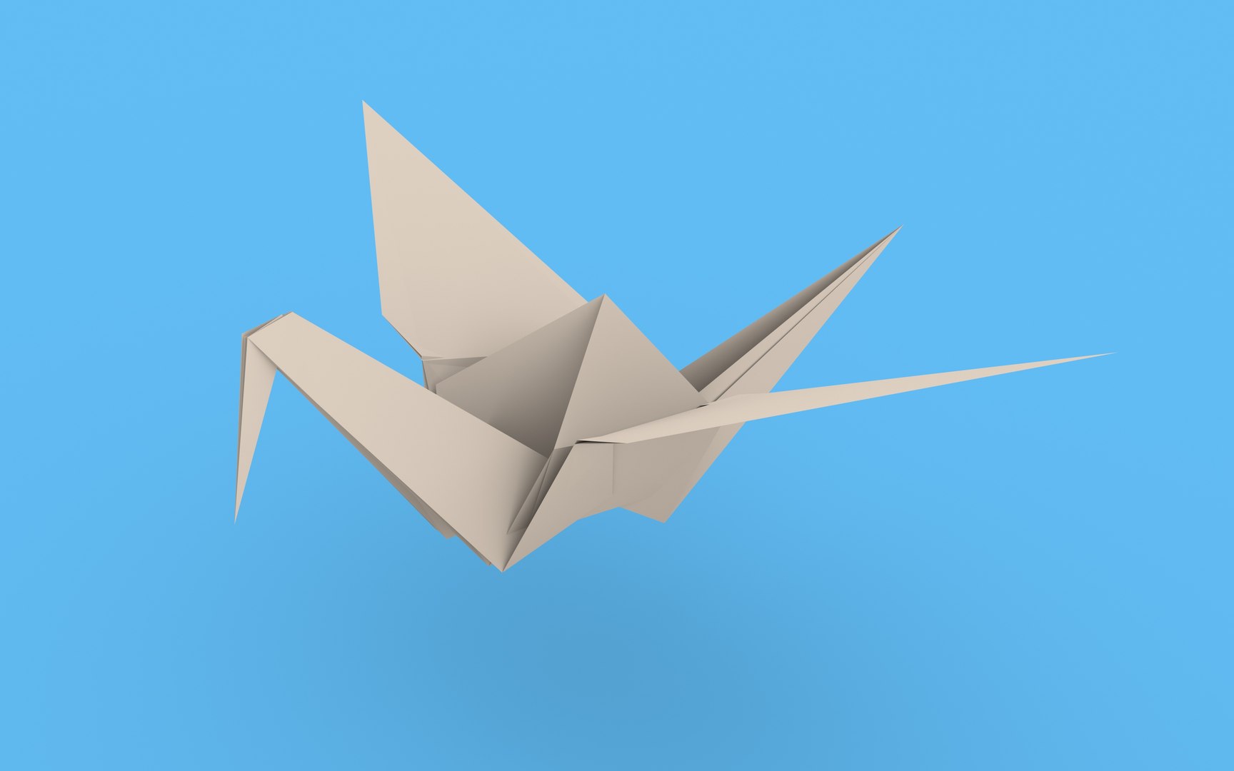 Origami Paper Crane Animated Model - TurboSquid 1994526
