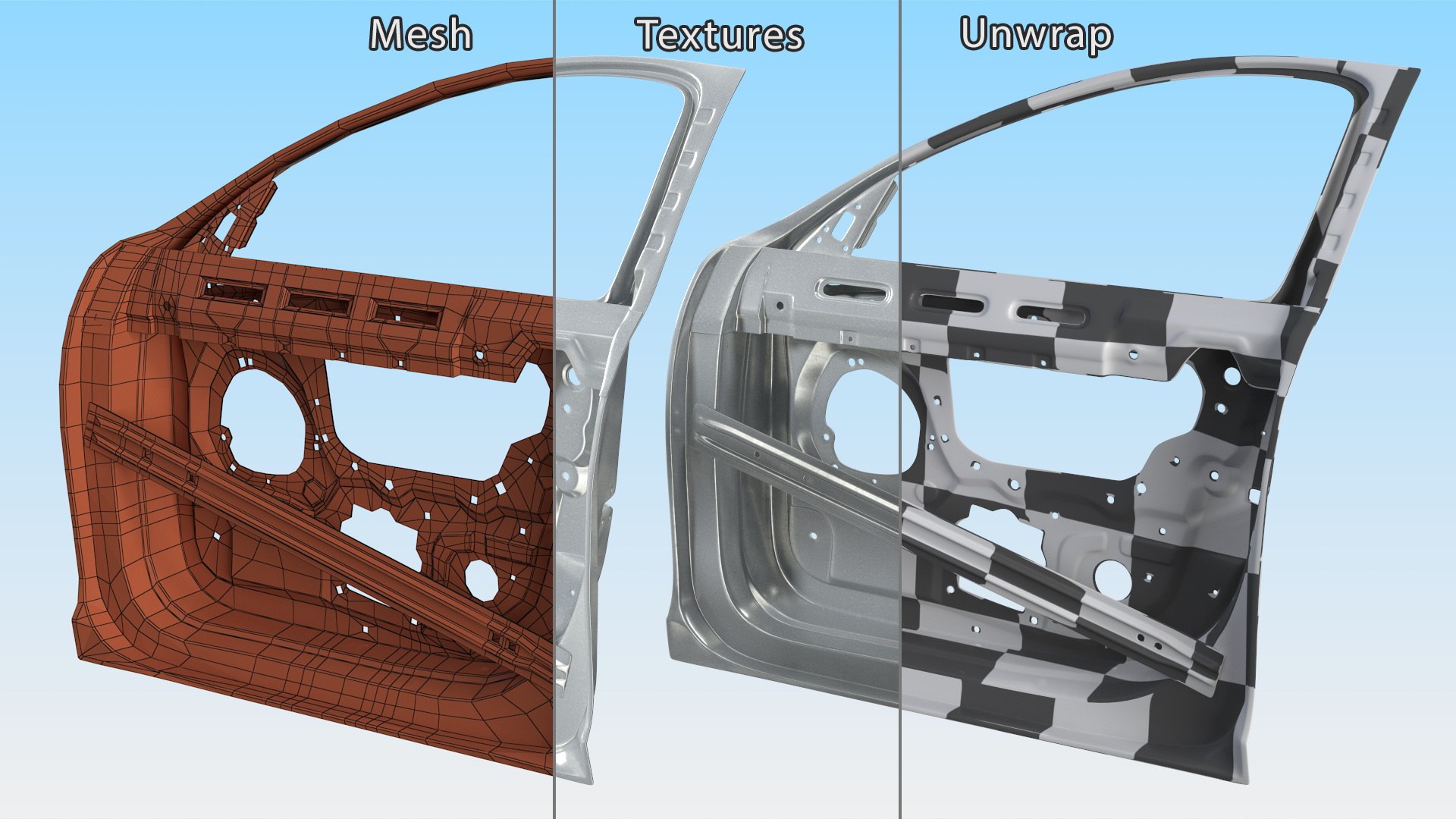 Car Door Inner Model - TurboSquid 2211804