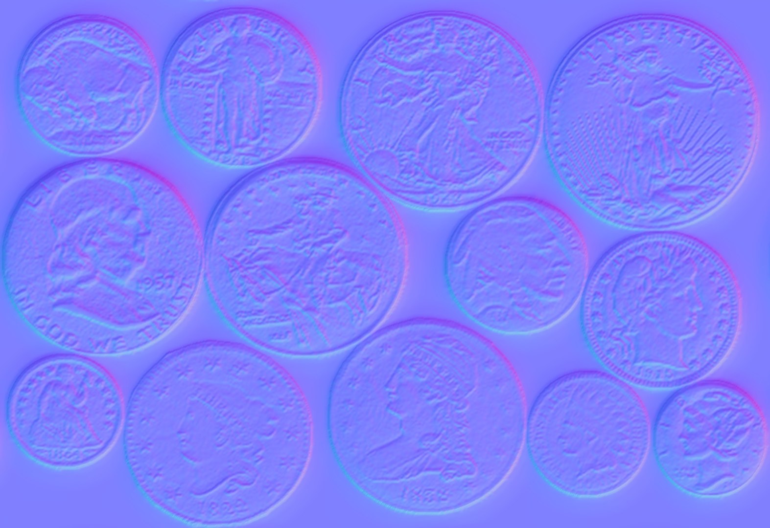 3d Model Coins S