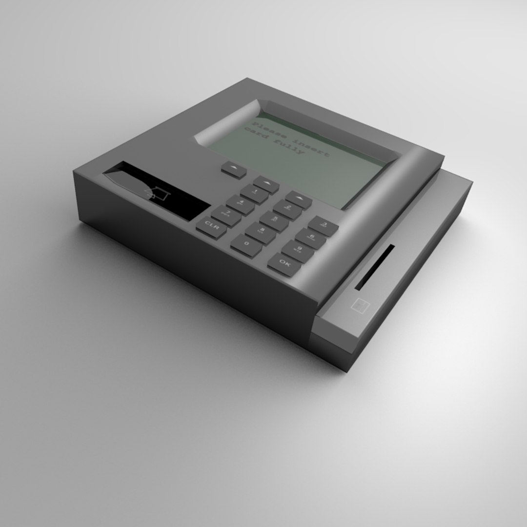 3d Credit Card Reader Model