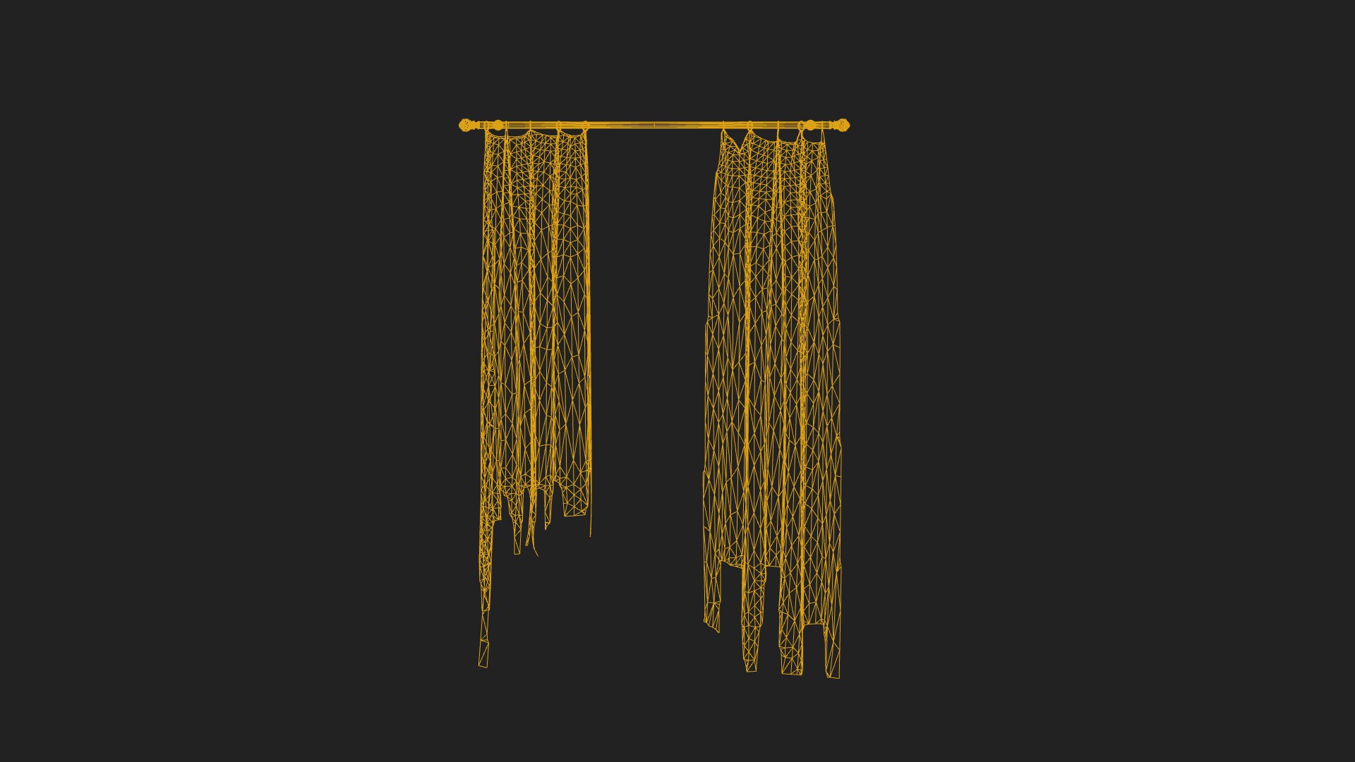 Ripped Curtains Model - TurboSquid 1839367