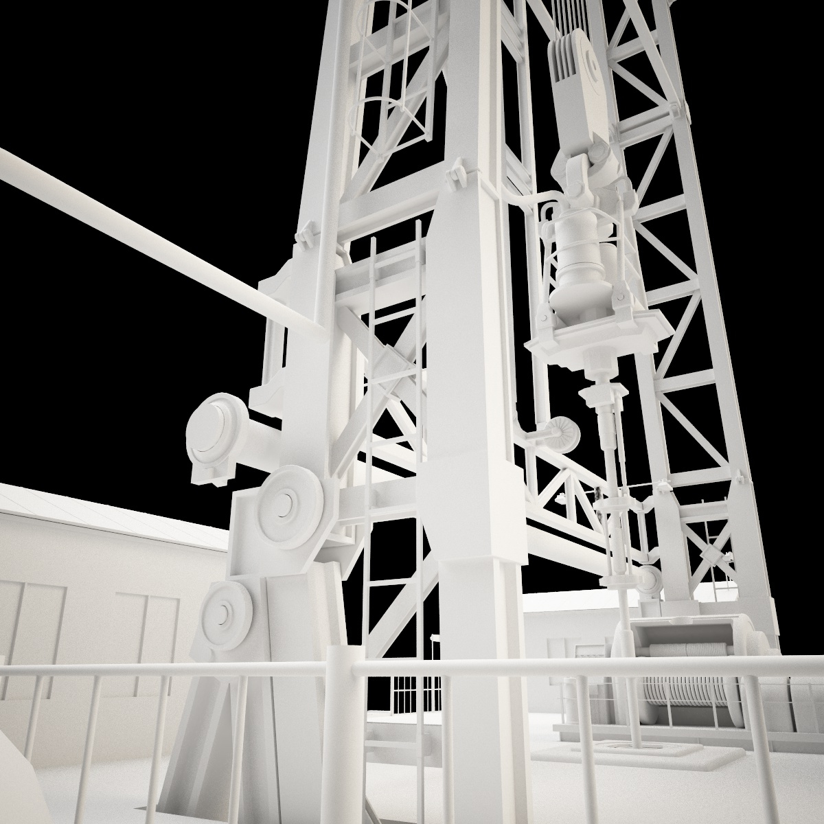 Rig gas platform 3D model - TurboSquid 1597132