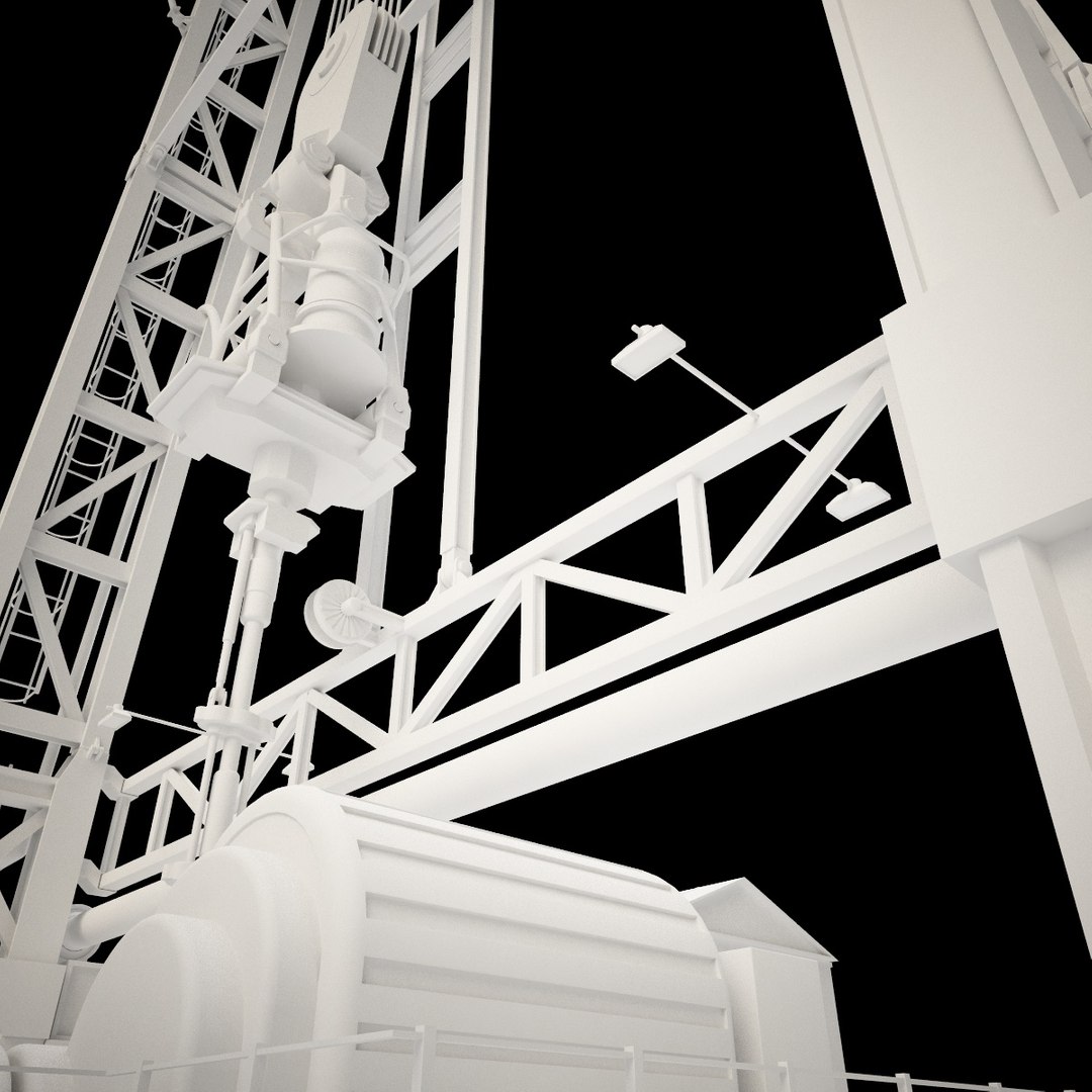 Rig gas platform 3D model - TurboSquid 1597132