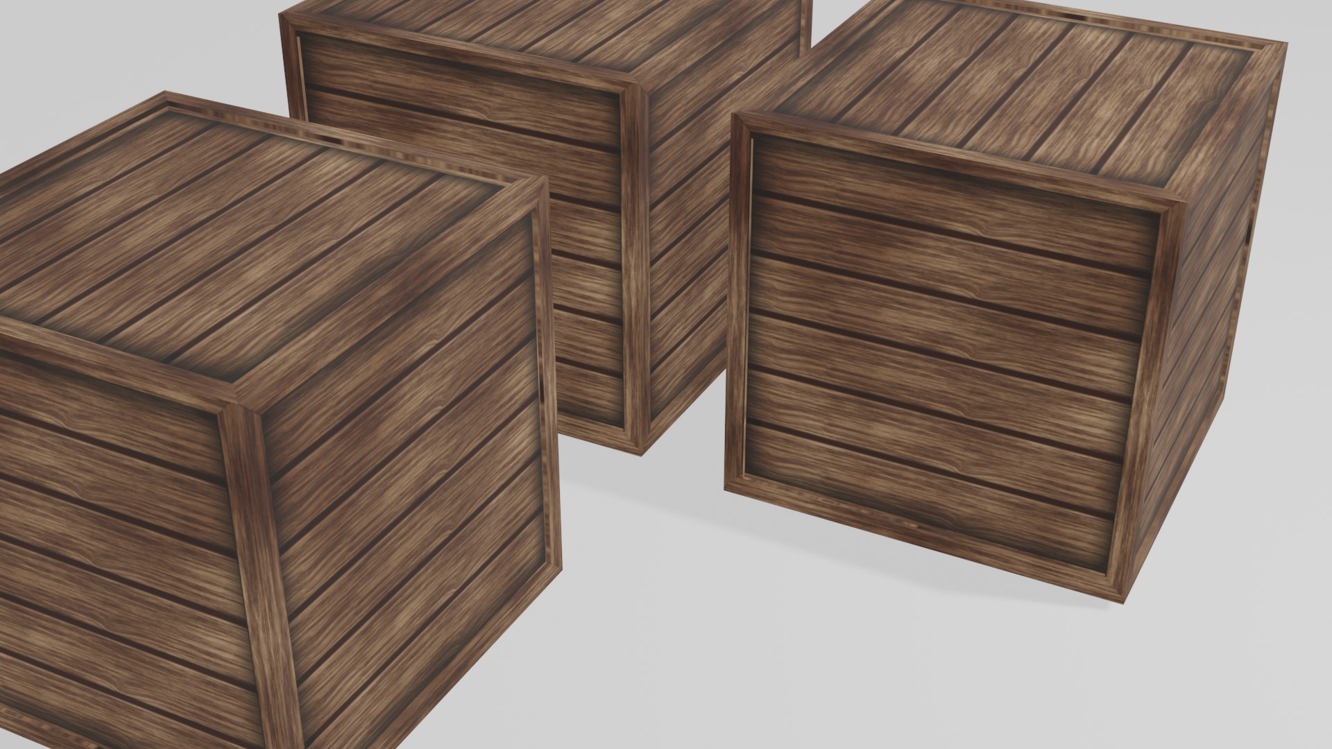 3D Wooden CrateBox Game Ready - TurboSquid 1967970