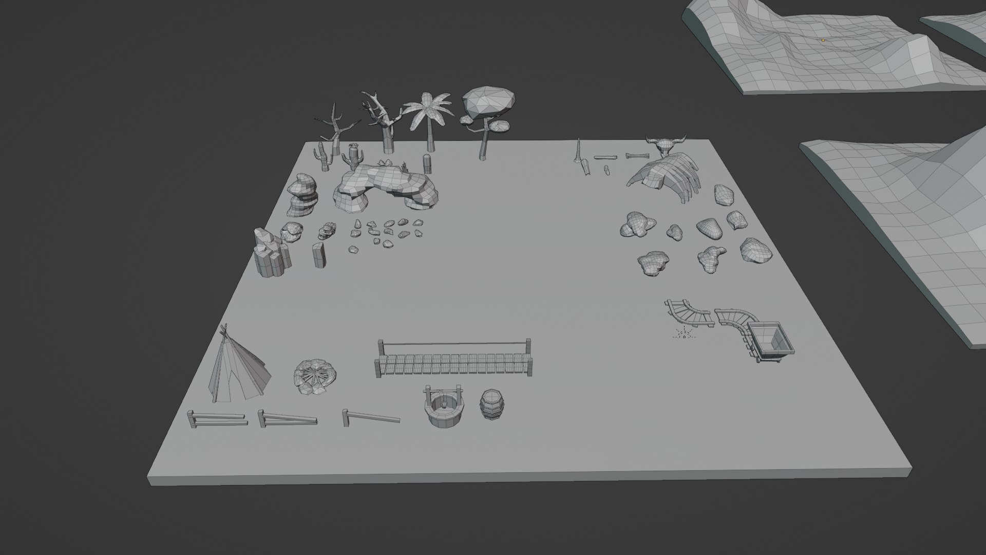 3D model Low Poly Desert Pack - TurboSquid 2179206