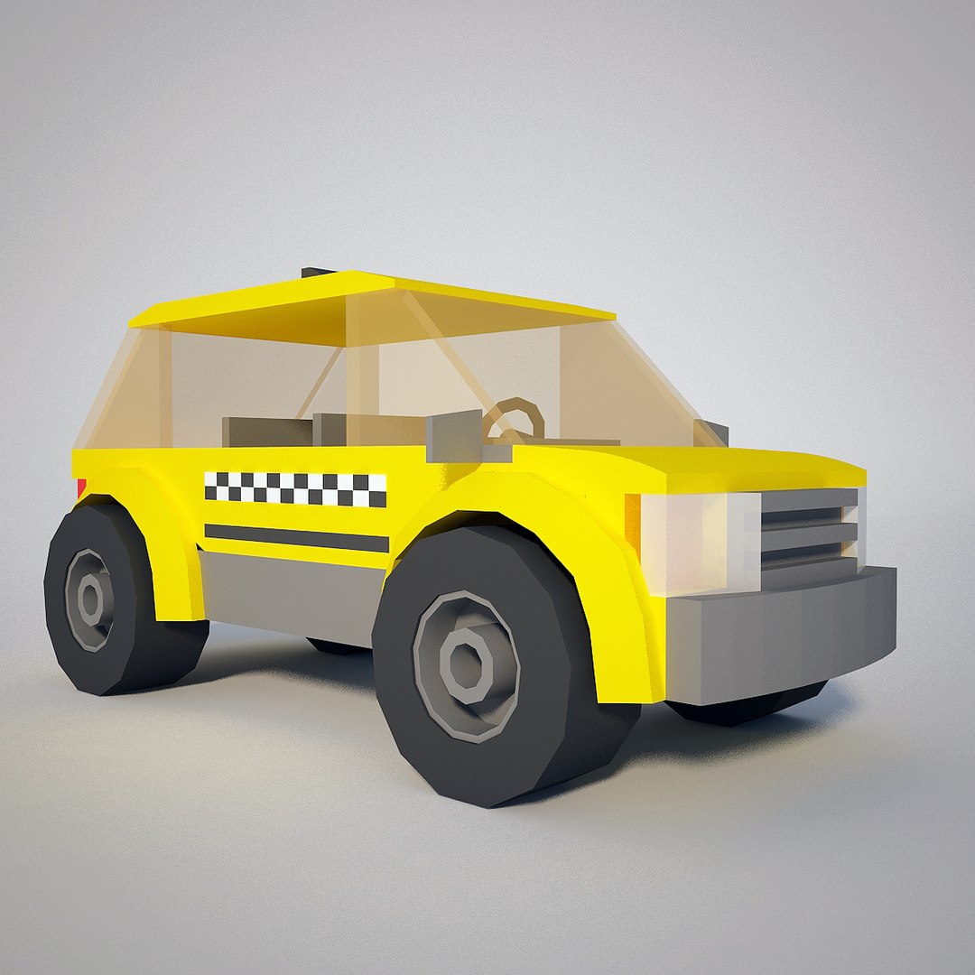 Ready Taxi 3d Model