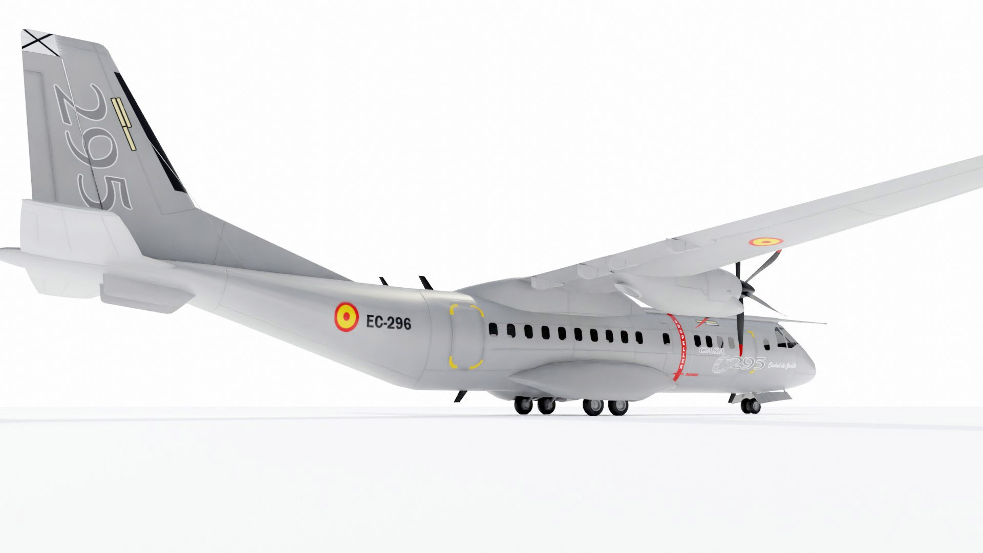 Eads Casa C-295 Military Transport 3d Model