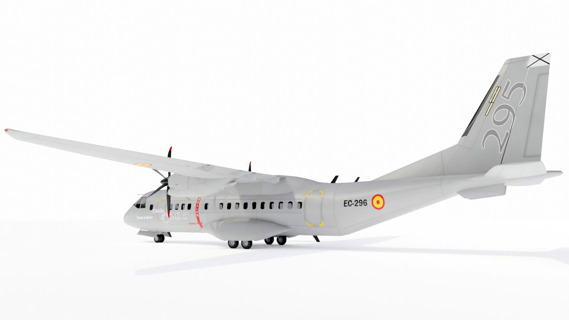 Eads Casa C-295 Military Transport 3d Model