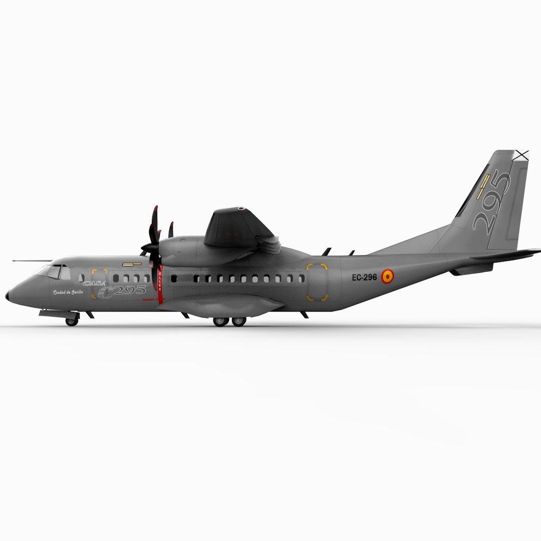 Eads Casa C-295 Military Transport 3d Model