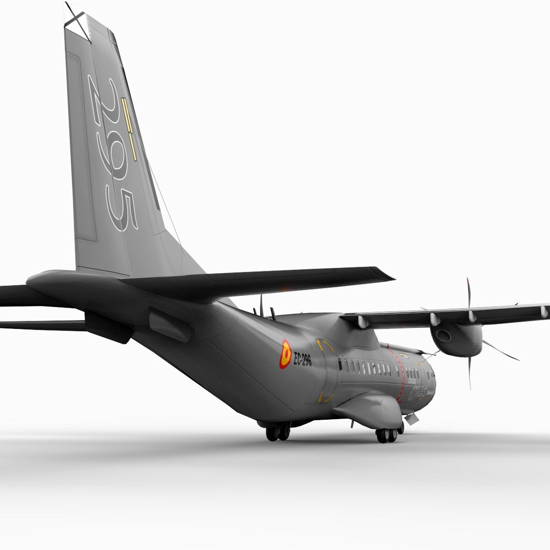 Eads Casa C-295 Military Transport 3d Model
