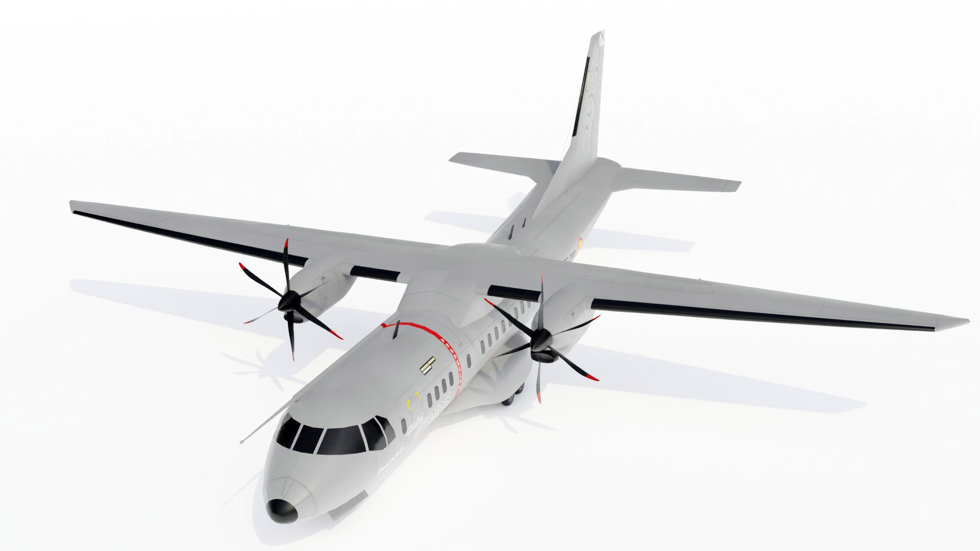 Eads Casa C-295 Military Transport 3d Model