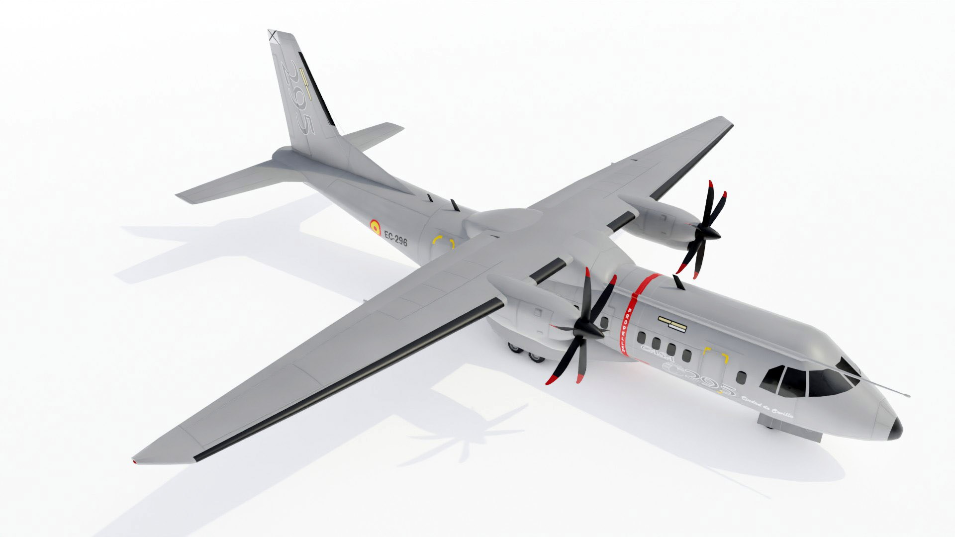Eads Casa C-295 Military Transport 3d Model