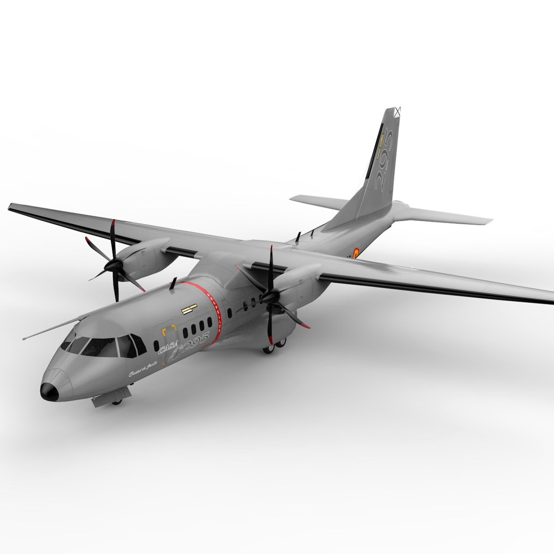 Eads Casa C-295 Military Transport 3d Model
