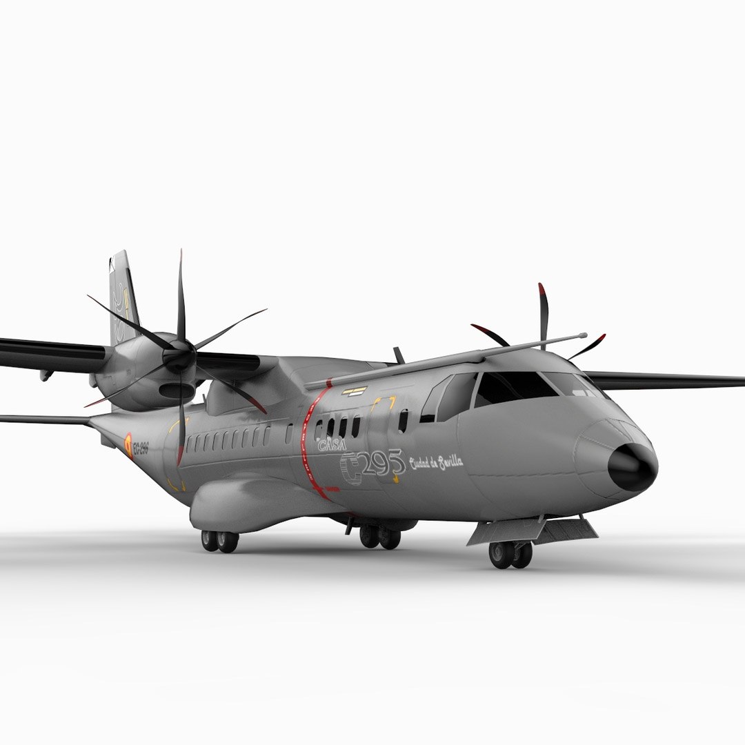 Eads Casa C-295 Military Transport 3d Model