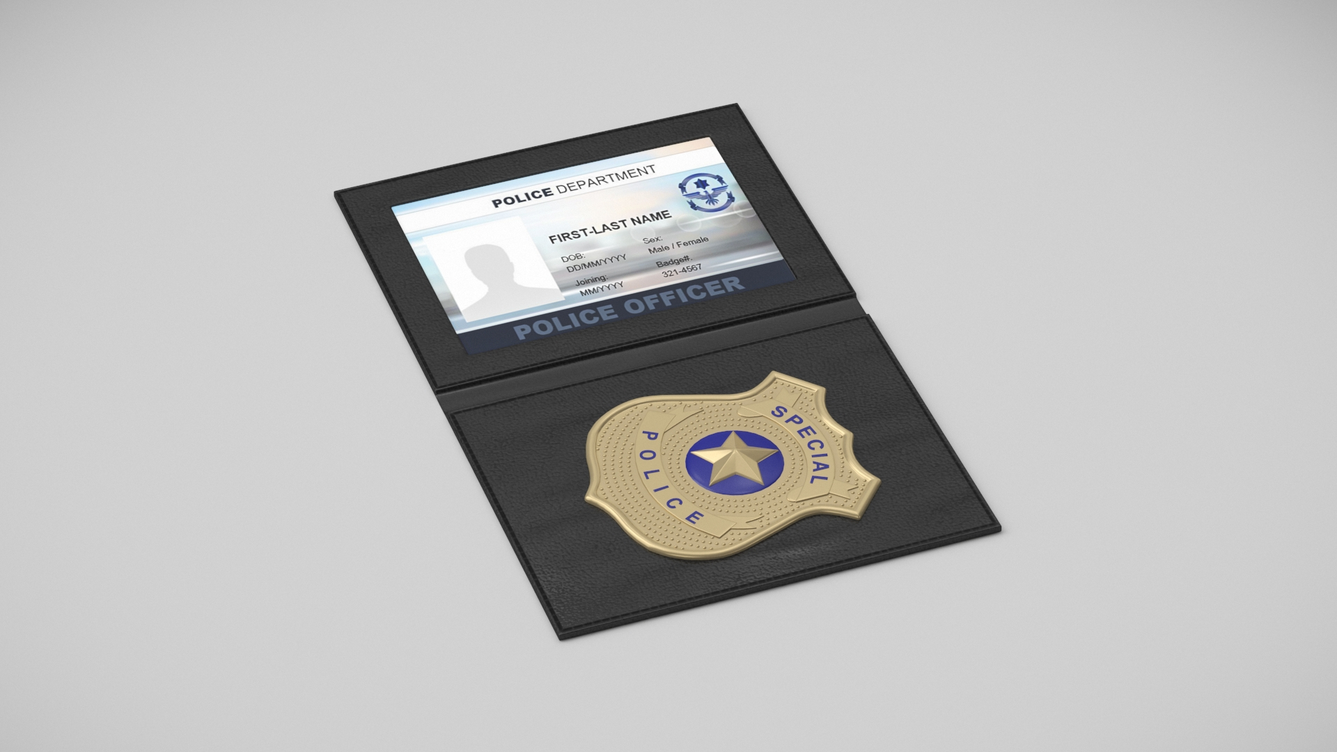 3D Police Badge 06 - TurboSquid 1891728