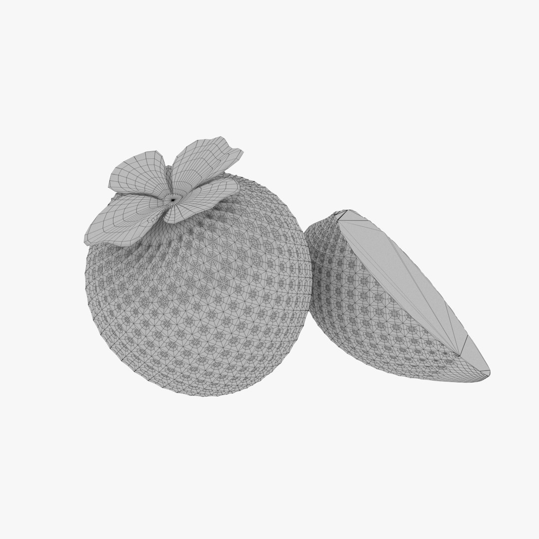 3D realistic strawberry model | 1147658 | TurboSquid