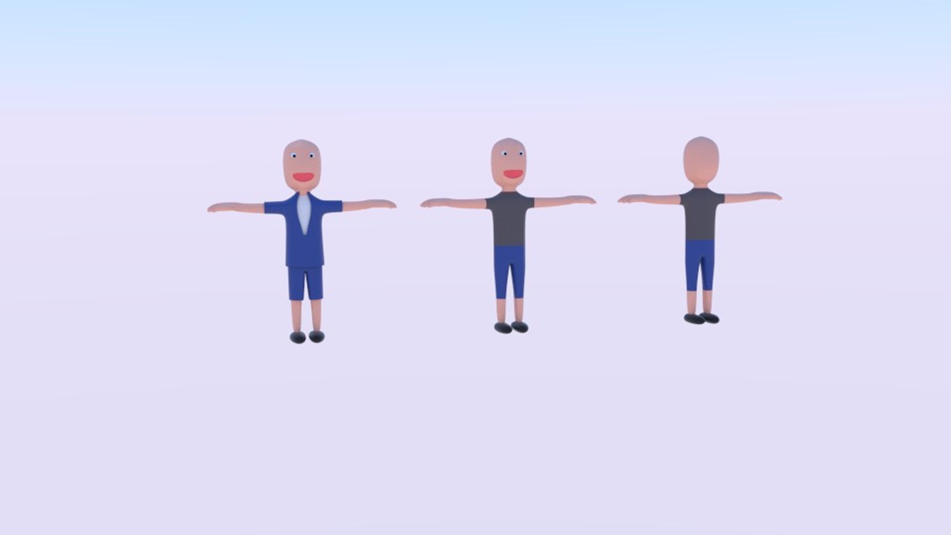Toon Character Base Model - TurboSquid 1269829