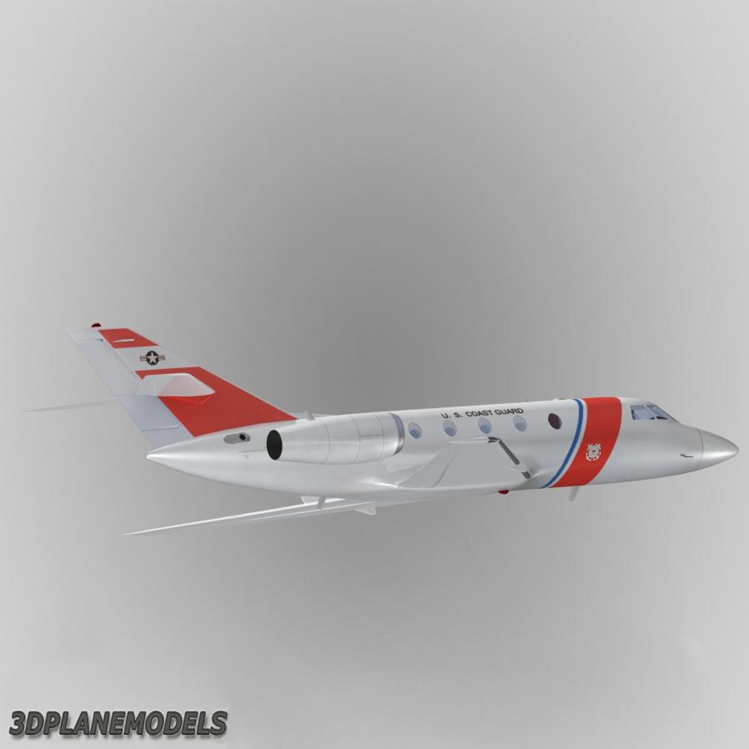 3d Model Dassault Falcon 20 200