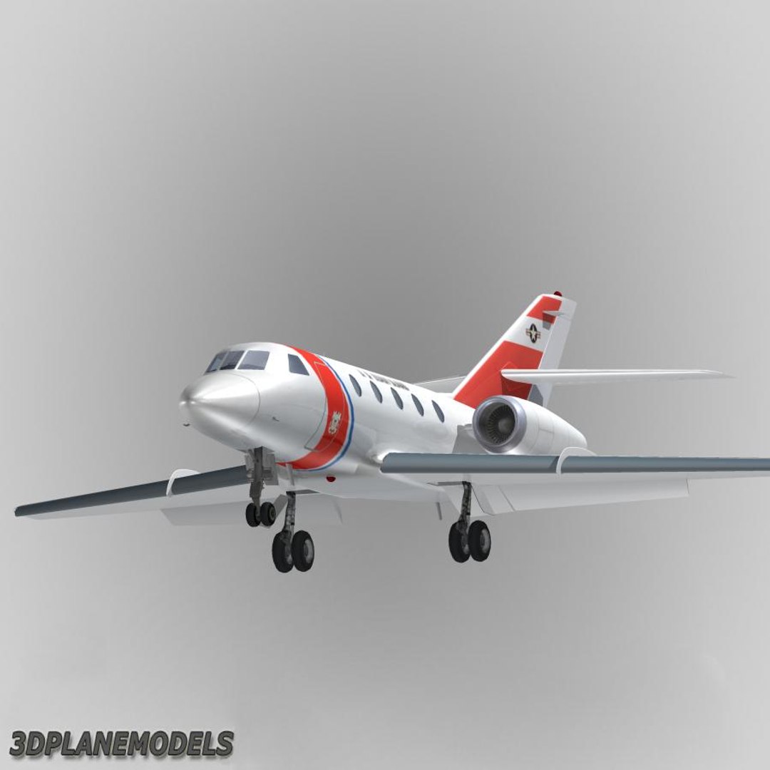 3d Model Dassault Falcon 20 200