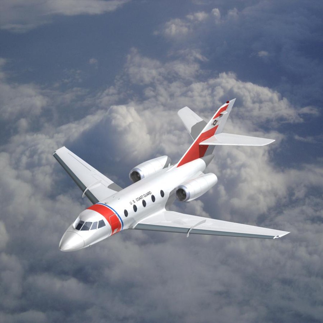 3d Model Dassault Falcon 20 200