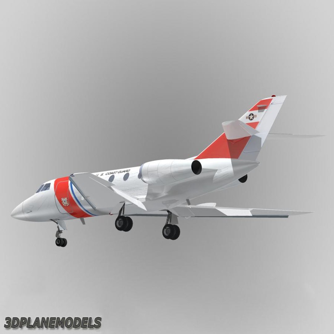 3d Model Dassault Falcon 20 200