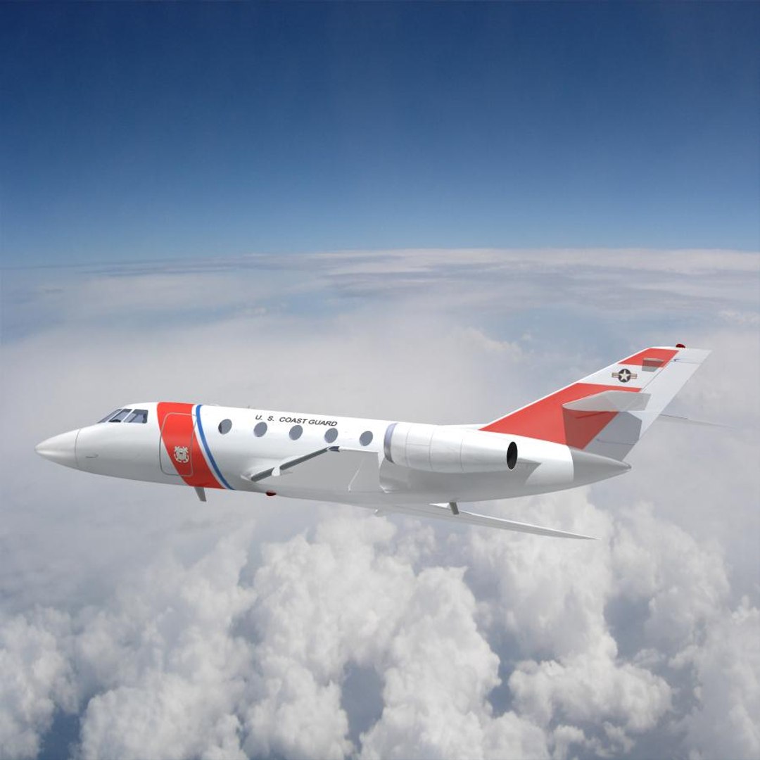 3d Model Dassault Falcon 20 200