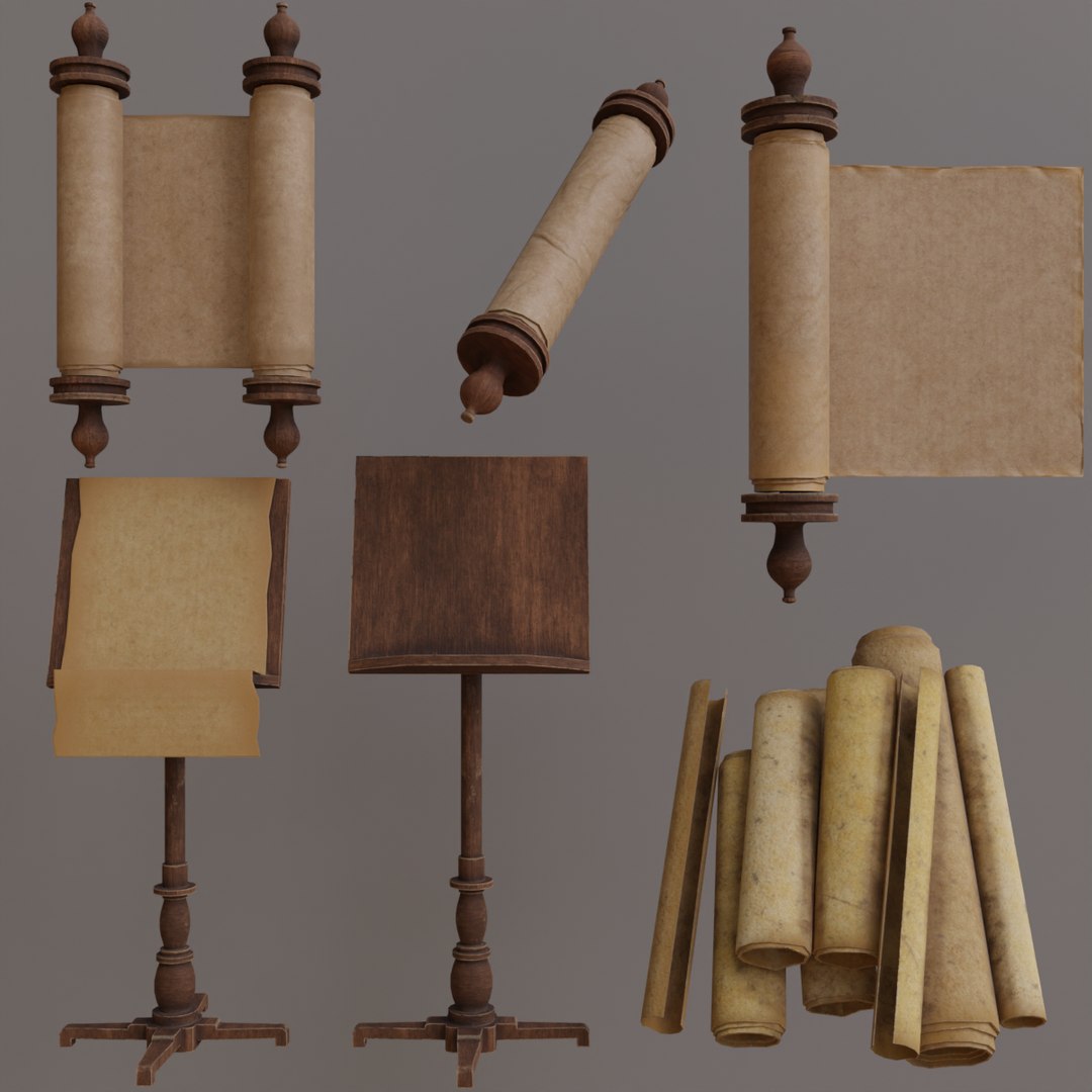3D Medieval Scrolls Pack Model - TurboSquid 2285915