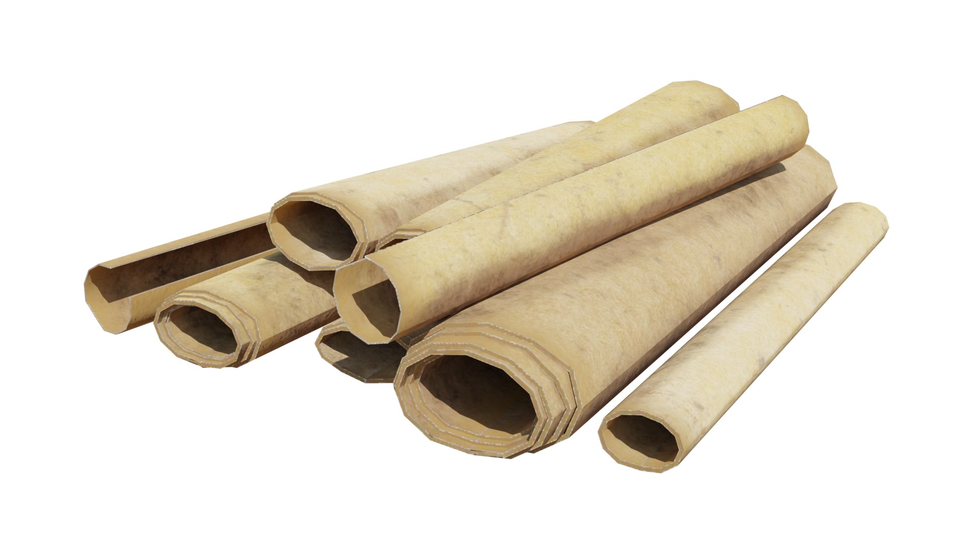 3D Medieval Scrolls Pack Model - TurboSquid 2285915