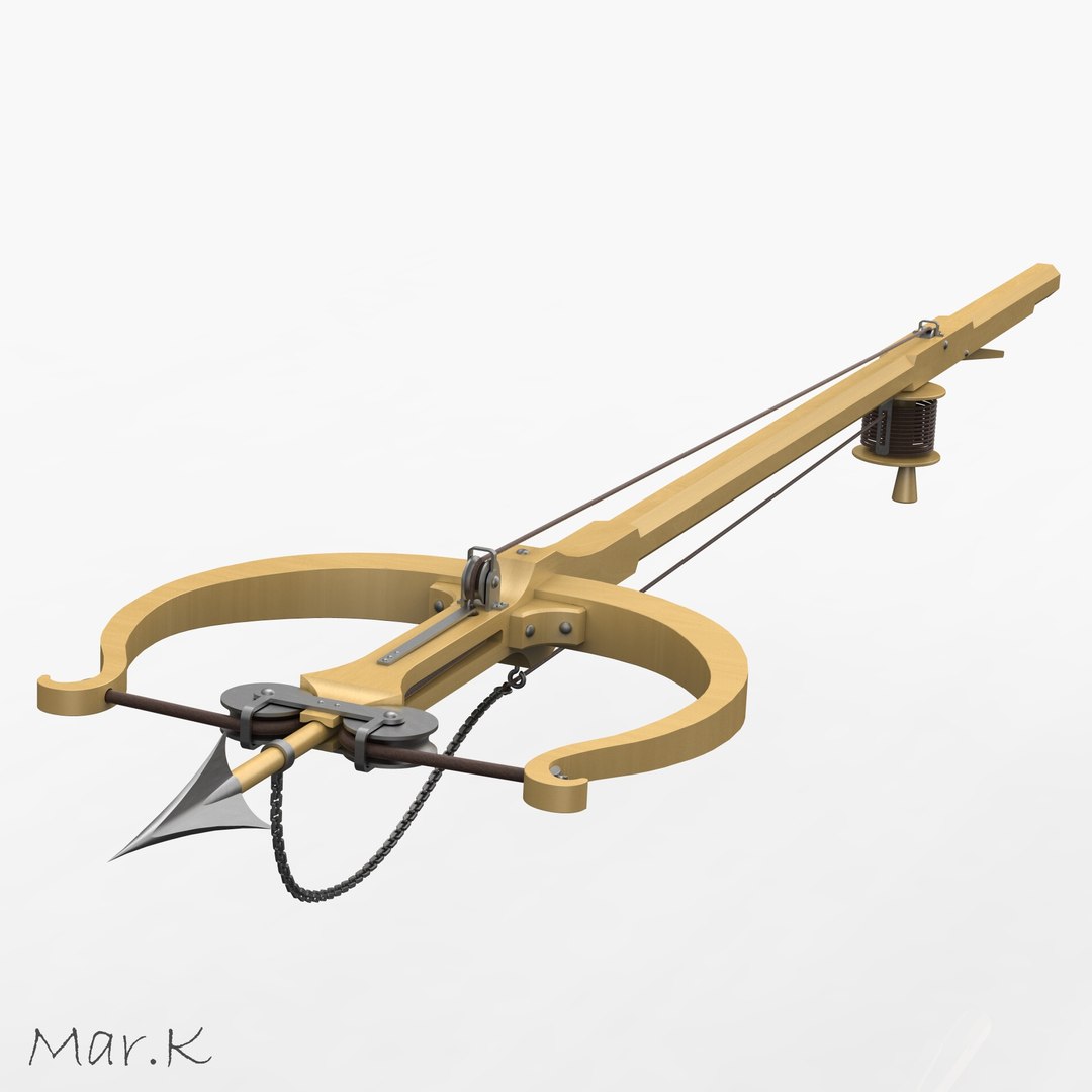 3d model harpoon leonardo da