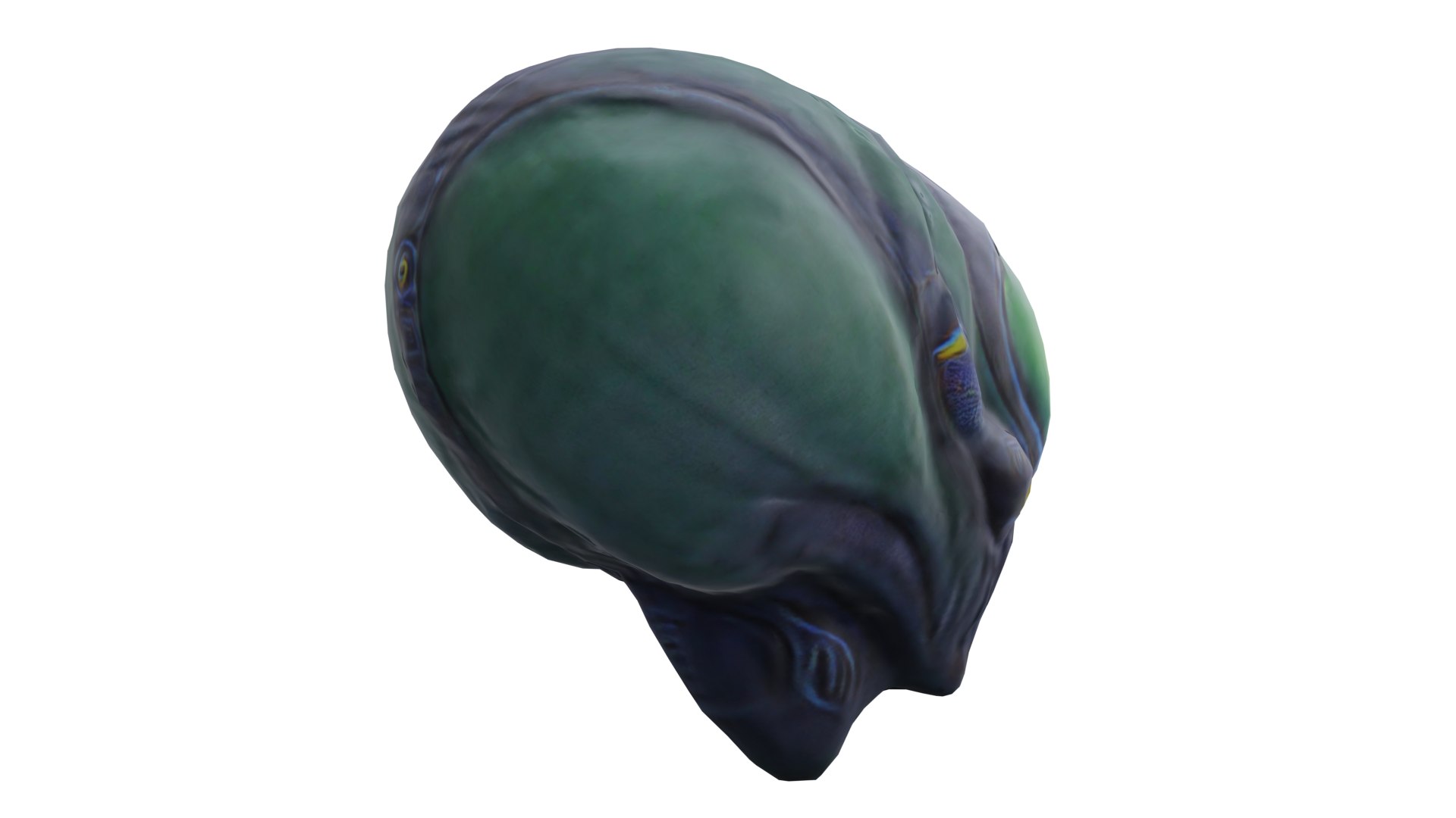 Realistic Green Alien Low-poly 3D Model 3D Model - TurboSquid 2210739