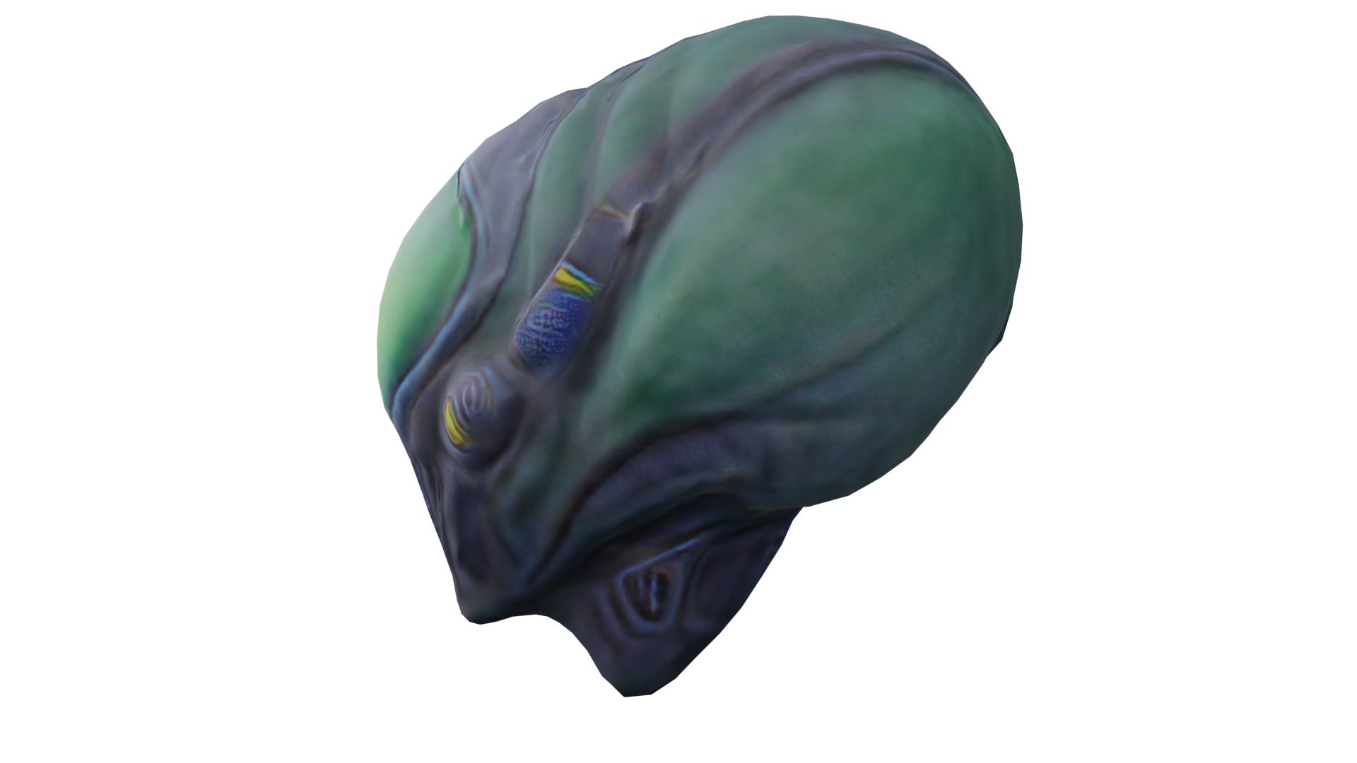 Realistic Green Alien Low-poly 3D Model 3D Model - TurboSquid 2210739