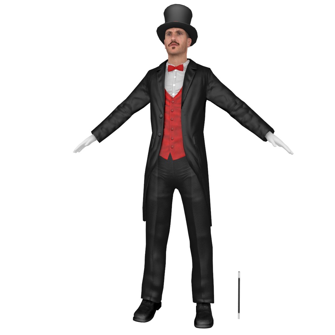 3D Model Magician Body Head - TurboSquid 1313648
