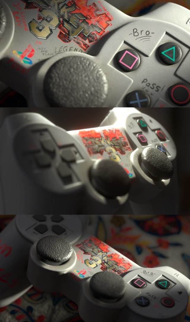 3D Playstation Controller Gamepad - TurboSquid 2179147