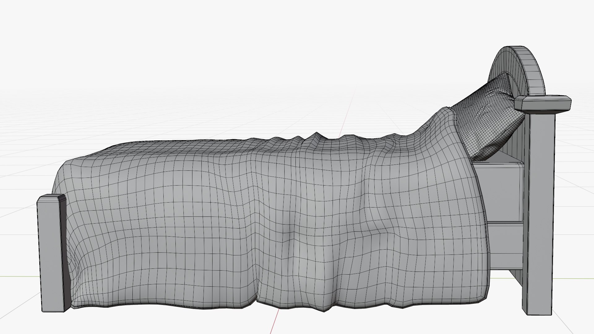 Cartoon Wood Bed 3D Model - TurboSquid 2063483